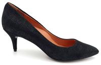 China customized Black Women Heels , Slingback Pump Heels With Leather Material for sale