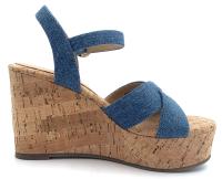 China Wedge High Heel Stylish Sandals , Ladies Heeled Sandals For Party Cocktail for sale