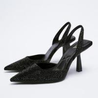 China Rhinestones Women Blue Stiletto Heels For Party Cocktail Wedding for sale