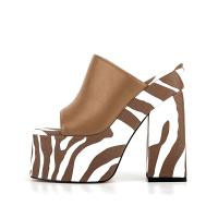 China Womens Block Heel Mule Shoes With CE ISO 9001 Certification for sale