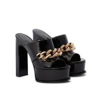 China Customized Womens Slip On Heels Mules With Rubber Sole Material for sale