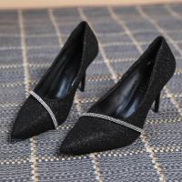 China Leather Women High Heel Pumps , Stiletto Slip On Heels For Party OEM for sale