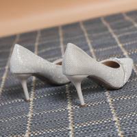 China Leather Women High Heel Pumps , Stiletto Slip On Heels For Party OEM for sale