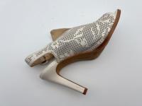 China Rhinestones Leather High Heel Sandals Open Toe Contemporary For Women for sale