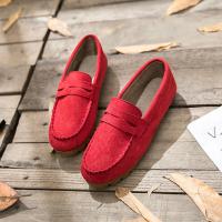 China Stylish Women Flat Loafer Shoes Slip On With EVA Insole Leather Upper Material for sale