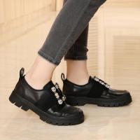 China Round Toe Ladies Flat Loafer Shoes Slip On Type For All Seasons OEM for sale