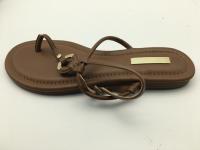 China close Toe Casual Womens Flat Sandals With Rubber Sole Material for sale
