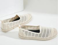 China Solid Pattern Espadrilles Shoes With Canvas Upper Material And Cotton Lining for sale