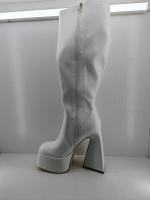 China Pointed Toe Women Shoe Boots Chunky Heel And Pull On Closure Type for sale
