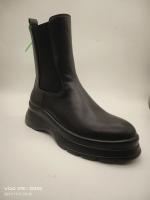 China Fashionable Black Women S Boot Shoes With Flat Heel for sale