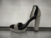 China Stylish Womens High Heel Sandals With Chunky Heel Open Toe UK2-7 for sale