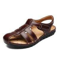 China Leather Comfy Walking Sandals in Round Toe Shape with Upper Material for sale