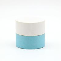 China Blue Recycled Paper Tube Packaging Box For Cosmetic Compact Powder for sale