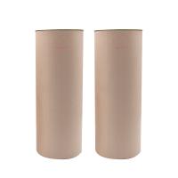 China Reusable Lightweight Kraft Paper Cylinder Containers With Metal Lid for sale