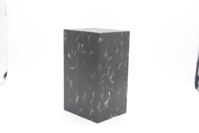 China Plain Black Cardboard Packaging Box CMYK Color With Silk Printing for sale