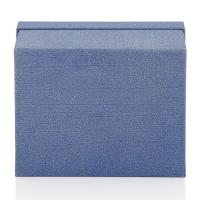 China Navy Blue A4 Size T Shirt Paper Box With Embossing Glossy Lamination Printing for sale