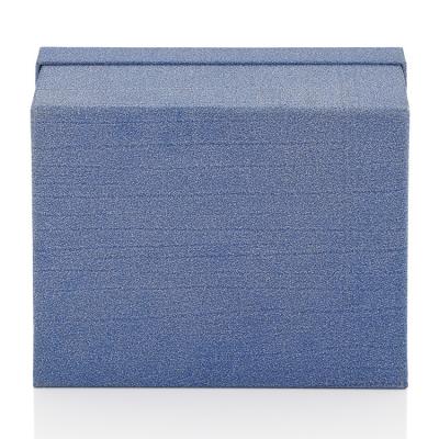 China Navy Blue A4 Size T Shirt Paper Box With Embossing Glossy Lamination Printing for sale