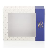 China OEM Custom Printed Paper Boxes , Kraft Paper Gift Boxes With Clear Window for sale