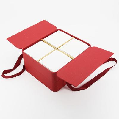 China Eco Friendly Rigid Luxury Cardboard Box Logo Printed For Candles Jar Perfume for sale