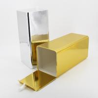 China Custom Gold Silver Luxury Cardboard Box , Paper Tube Gift Box For Wines for sale