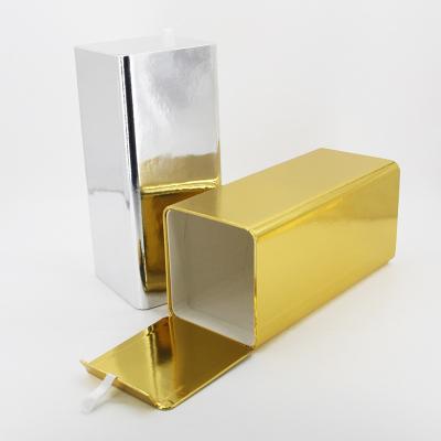 China Custom Gold Silver Luxury Cardboard Box , Paper Tube Gift Box For Wines for sale