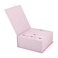 China Biodegradable Custom DIY Storage Printing Paper Box Baby Pink Gift Set Newborn Photo Box with 5 Boxes for sale