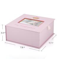 China Biodegradable Custom DIY Storage Printing Paper Box Baby Pink Gift Set Newborn Photo Box with 5 Boxes for sale