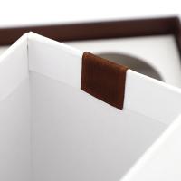 China Luxury Small White Wallet Packaging Paper Board Gift Hardcover Box Paperboard Recyclable UV Coating Varnishing Embossing for sale