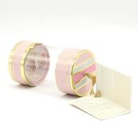 China Luxury Custom Printed Pink Paper Tube Cylinder Box Paper Tube Packaging Box With PVC for sale