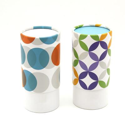 China Recyclable Customized Printed Kraft Paper Tube Round Perfume Oil Cardboard Gift Packaging Box for sale