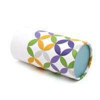 China Recyclable Customized Printed Kraft Paper Tube Round Perfume Oil Cardboard Gift Packaging Box for sale