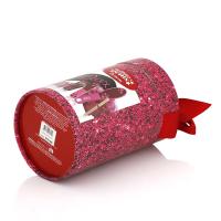 China Cylinder Candle Holders Gift Cardboard Round Box Paper Tube Packaging With Red Ribbon For Candles for sale