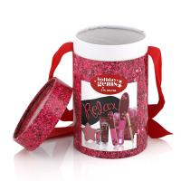 China Cylinder Candle Holders Gift Cardboard Round Box Paper Tube Packaging With Red Ribbon For Candles for sale