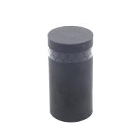 China Hot Sale Gift Packaging Box 30ml 50ml 100ml Black Leather Paper Tube for Refined Oil Perfume Bottle with Metal Lid for sale