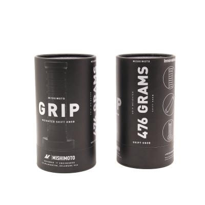 China Fancy Customized Hot Stamping Logo Matte Black Reed Diffuser Packaging Cylinder Round Paper Tube for sale