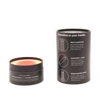 China Fancy Customized Hot Stamping Logo Matte Black Reed Diffuser Packaging Cylinder Round Paper Tube for sale