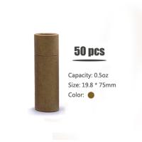 China Custom Recycle Black Deodorant Containers Packaging Paper Tubes For Cream for sale
