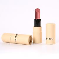 China Custom Cylindrical Shape Tube Custom Packaging Lipstick Lip balm  Push Twist Up Paper Tube for Cosmetic for sale