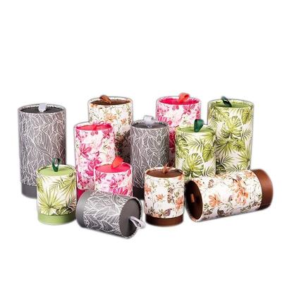 China Boxes Packaging Box White Paper Cardboard Silk Rope Print Tube Wedding Party Gift Package Tube for sale