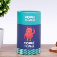 China Black Tea Candy Gift Boxes Round White Kraft Paper Tube Cylinder Packaging Tube for sale