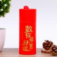China Food Grade Wholesale Round Kraft Paper Tube with Red Ribbon Biodegradable Cardboard For Tea Coffee Paper Tube Packaging for sale
