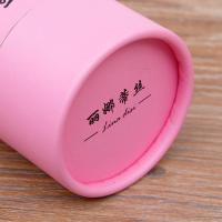 China Recycled Cosmetic Cardboard Tube Gift Box With Silver Foil UV Coating for sale