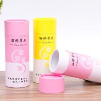 China Recycled Cosmetic Cardboard Tube Gift Box With Silver Foil UV Coating for sale