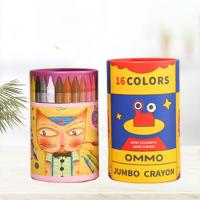 China Recycled Round Cylinder Carton Art Kraft Paper Tube For Cosmetics Packaging for sale