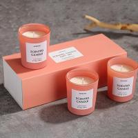 China Delicate Appearance Candle Set Gift  Box Packaging 3 Candle Boxes Luxury Custom With Logo for sale