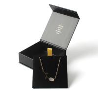 China Custom Logo Jewelry Packaging Box Luxury  Necklace Bracelet Jewelry Box With Velvet Insert for sale