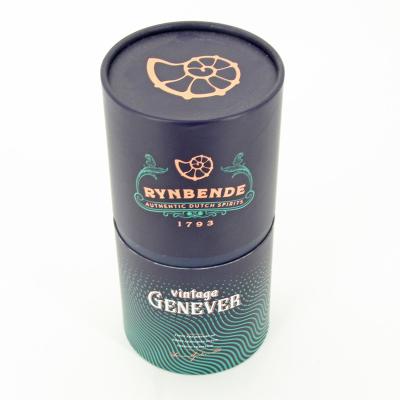 China Cardboard Custom Top And Base Design Scarf Packing Paper Tube Packaging For Clothing for sale