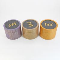 China Luxury Cylinder Food Candy Gift Box Packing Paper Tube Recyclable With Window for sale