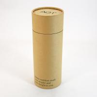 China Cardboard Paper Tube Brown Packaging Brown Kraft Biodegradable For Art for sale