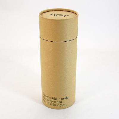 China Cardboard Paper Tube Brown Packaging Brown Kraft Biodegradable For Art for sale